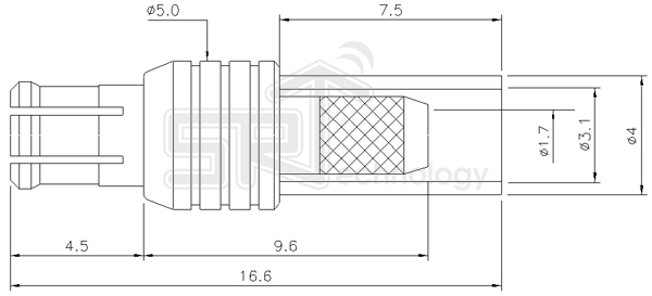 MCX (Male) RG174, RG188, RG316