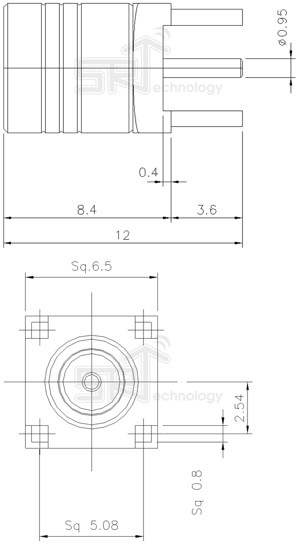 SMB (Female) PCB