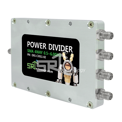 Power Divider, SMA 4Way 0.5~6.0GHz